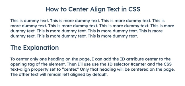 How To Center Text Headers In CSS Using The Text Align Property 2022 how-to-center-text-headers-in-css-using-the-text-align-property-2022